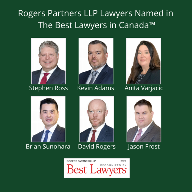 Multiple Rogers Partners LLP Lawyers Recognized as Best Lawyers Award ...