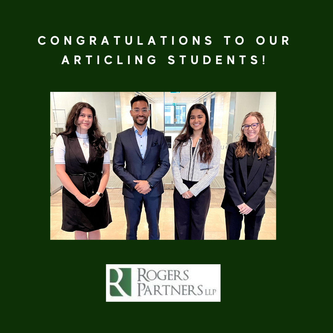 Congratulations-Articling-Students - Rogers Partners LLP